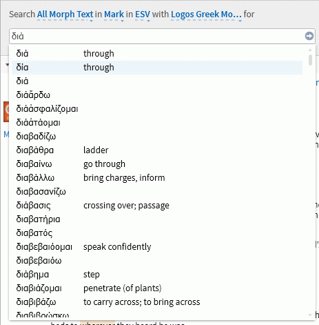 Bug: Duplicate lemma in Morph Search list - Logos Community